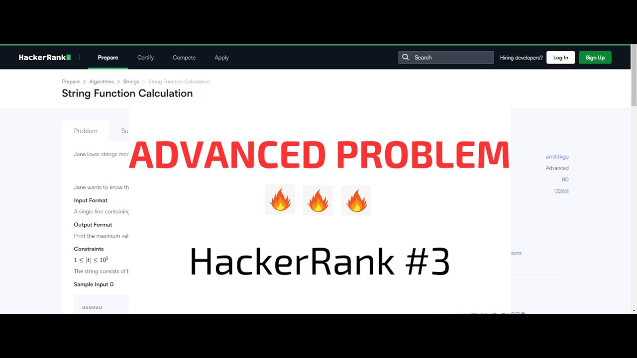 [SELESAI!] HackerRank #3 | Problem Solving | String Function Calculation