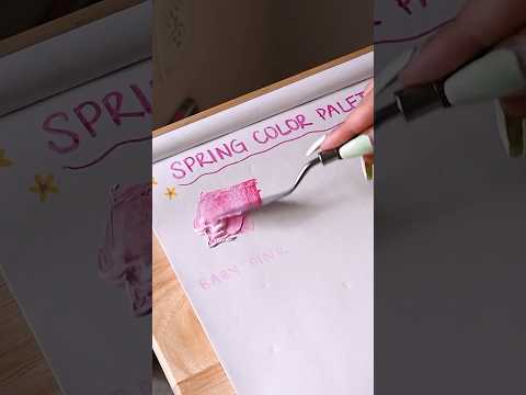 Paint Mixing: Baby Pink πΈ #paintmixing #paintingideas #acrylicpaint #liquitex #paintingideas #paint