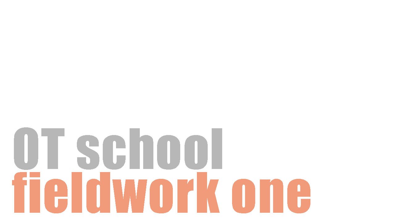 First Level One Fieldwork