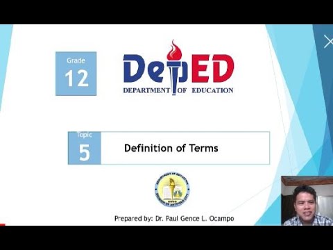 DEFINITION OF TERMS