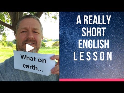 Meaning of WHAT ON EARTH? - A Really Short English Lesson with Subtitles