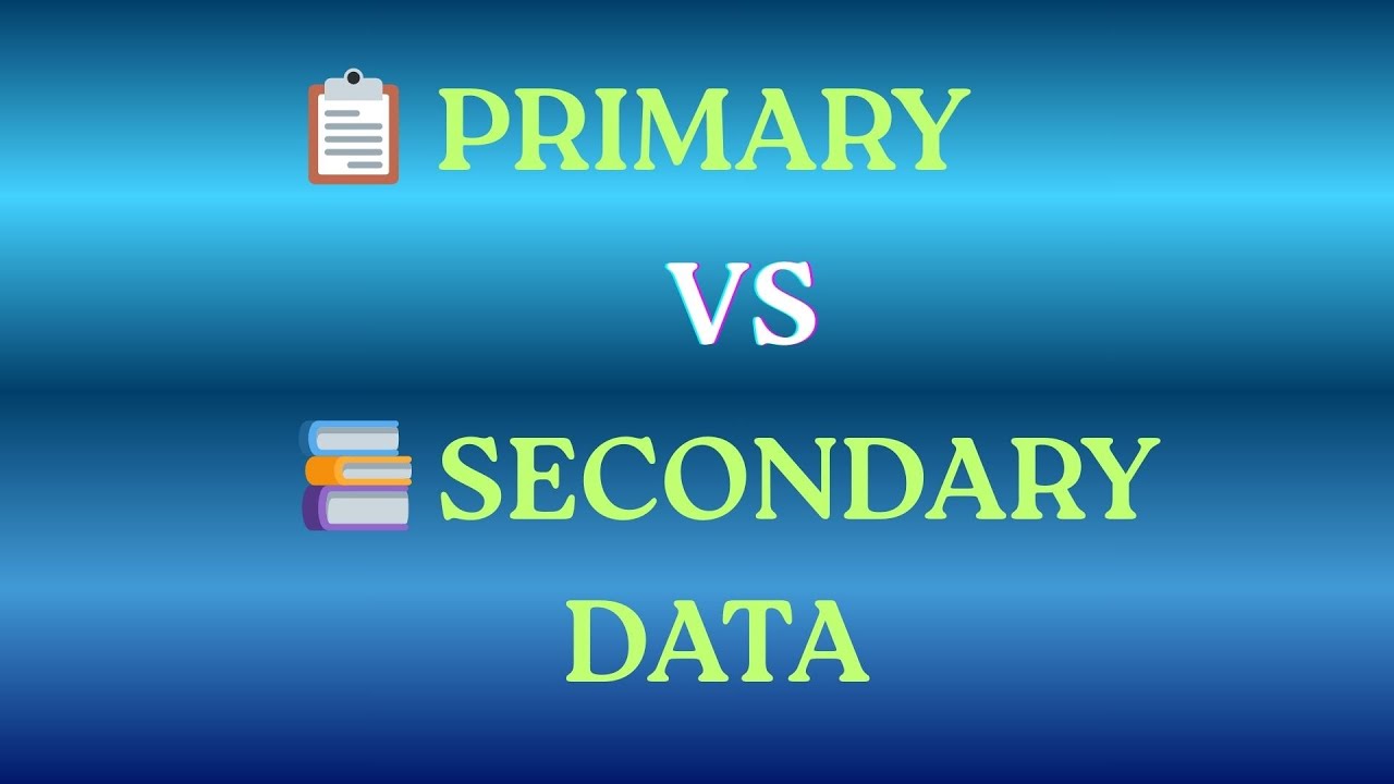 Primary vs Secondary Data Explained Simply 📊 | With Examples #PrimaryData #SecondaryData#DataScience
