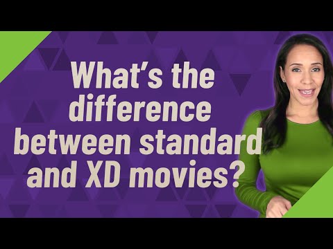 What's the difference between standard and XD movies?