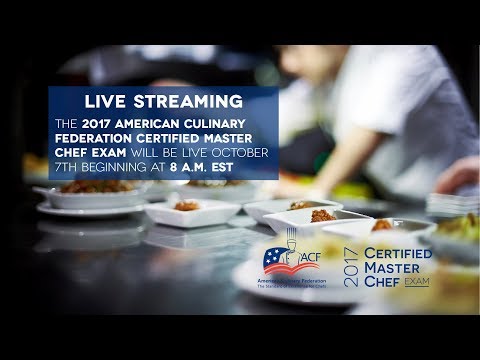 American Culinary Federation Certified Master Chef Exam