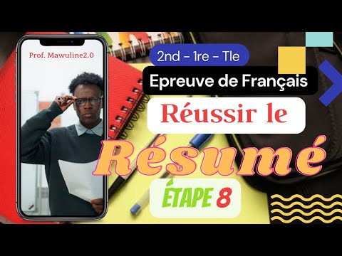 Réussir le Résumé - étape 8 : Exercice d'application (Reformulation)