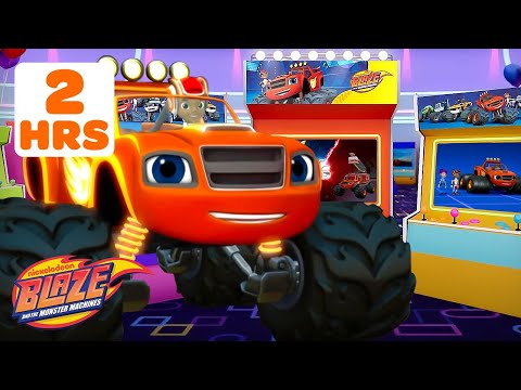 Blaze's ARCADE 🕹️ #8 | Science Games, Crusher's Robot & More Games! | Blaze and the Monster Machines