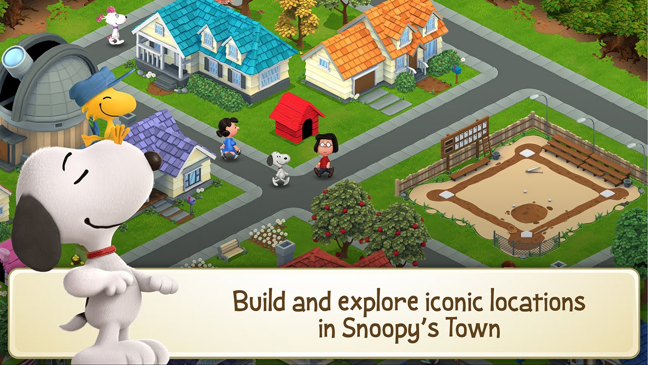 Peanuts: Snoopy's Town Tale Mobile Game Launch Trailer Apple iOS