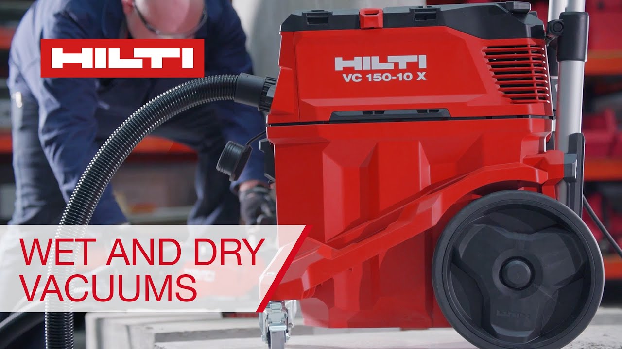 Hilti VC 150 Wet and dry construction vacuums - Powerful, compact, and mobile