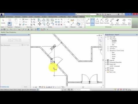 Module 8: Unit 1: Revit Architecture: Dimensions Video Lecture - Design Softwares