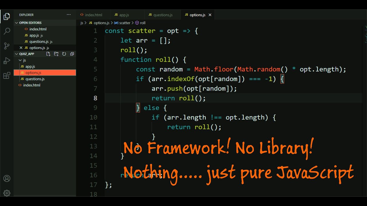 A Simple Quiz App: No Framework! Just Pure JavaScript