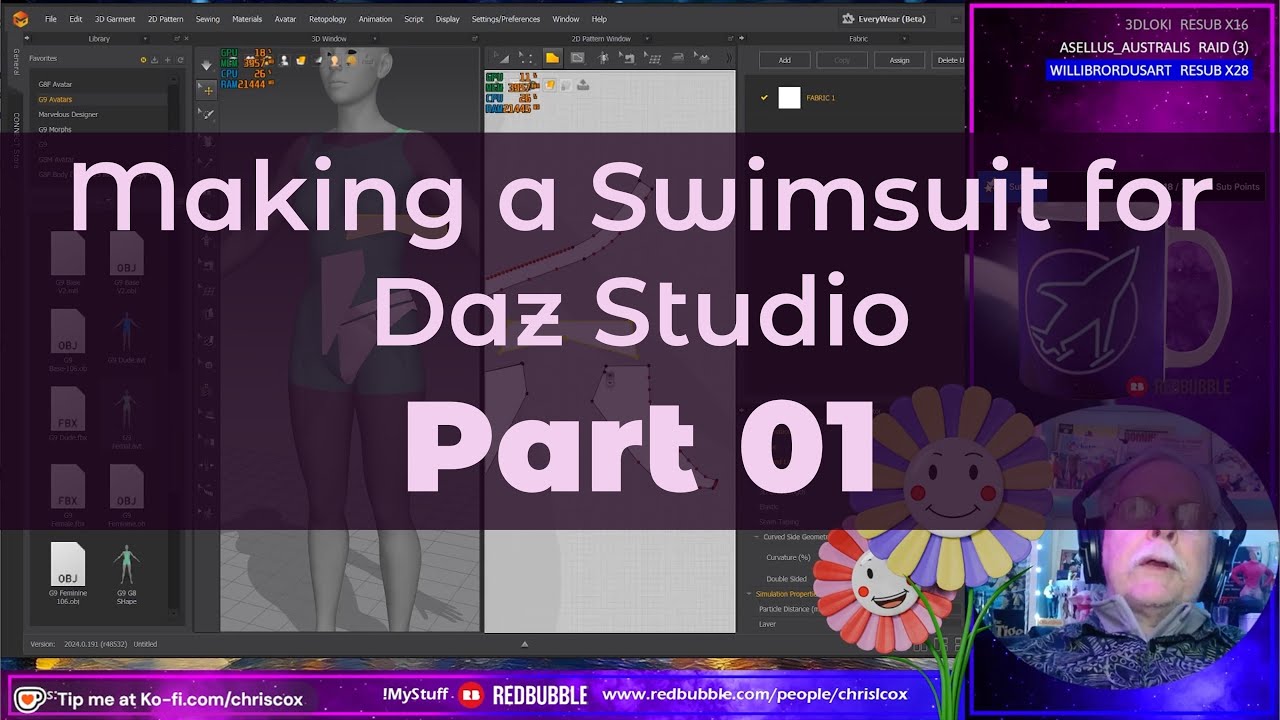 Making a Swimsuit for Daz Studio – Part 01