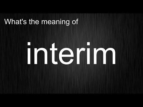 Remember "interim"! Comprehensive Word Meaning, Meaning and Pronunciation Explained!