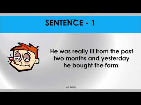 BUY THE FARM Idiom 150 # Meaning and five sentences # SSC Words