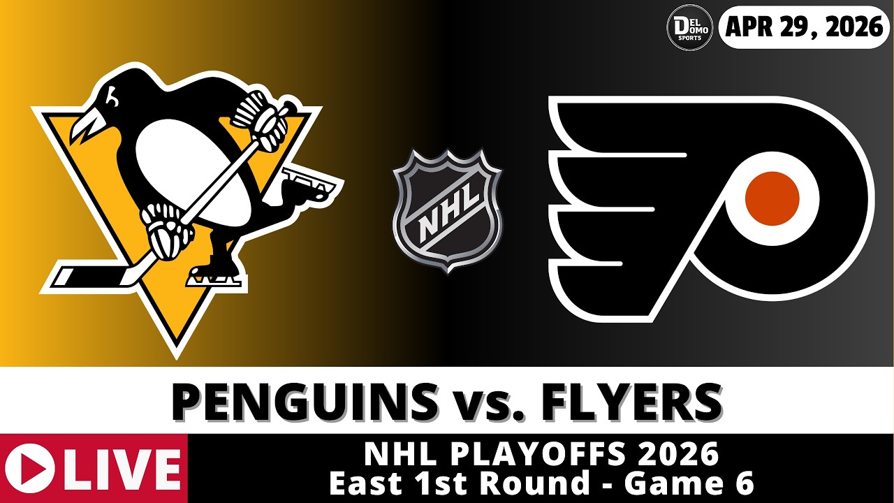 PITTSBURGH PENGUINS VS PHILADELPHIA FLYERS LIVE 🏒 NHL Playoffs Game Score Radio Play-by-Play