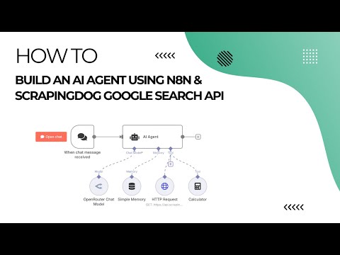 How to build an AI agent using n8n & Scrapingdog API