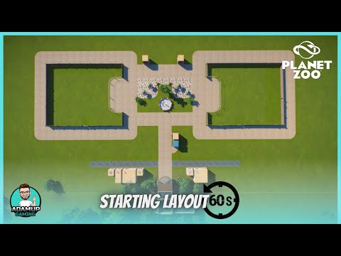 Perfect Starting Layout In Planet Zoo In 60 Seconds - Franchise Mode Tutorial. #shorts