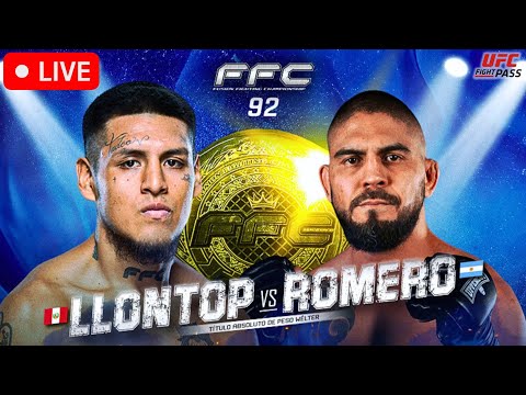 FFC 92: LLontop vs. Romero | LIVE STREAM | MMA Fight Companion | Fusion Fighting Championship