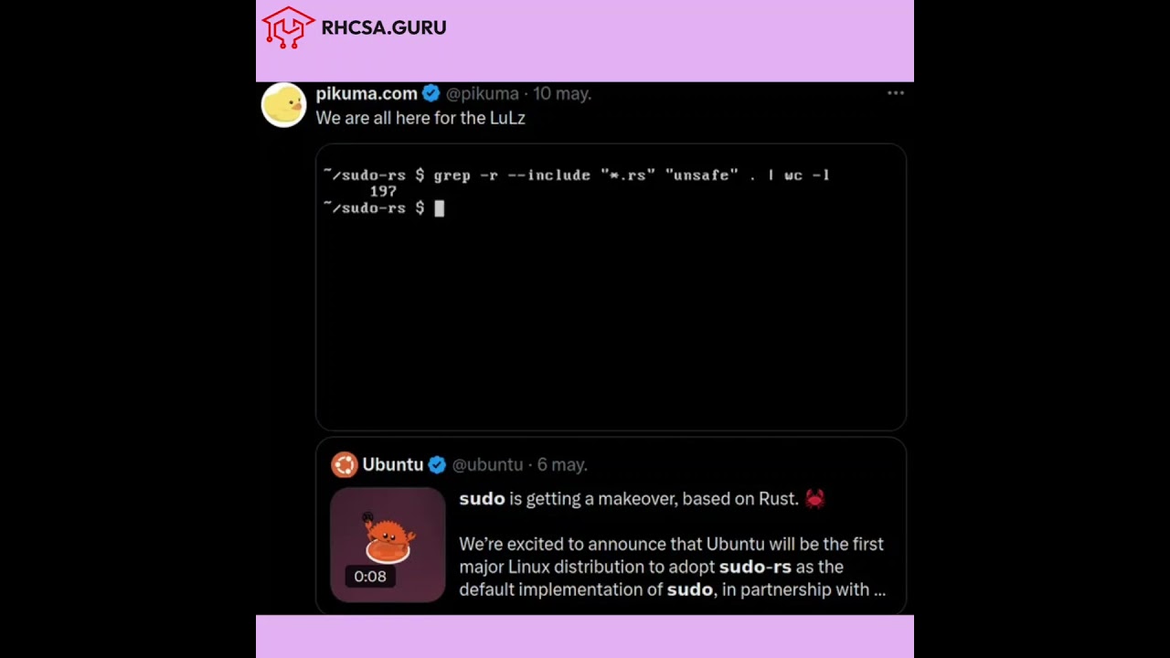 Ubuntu Switching to sudo-rs Be Like... 🦀⚠️ #rustlang #linuxmemes