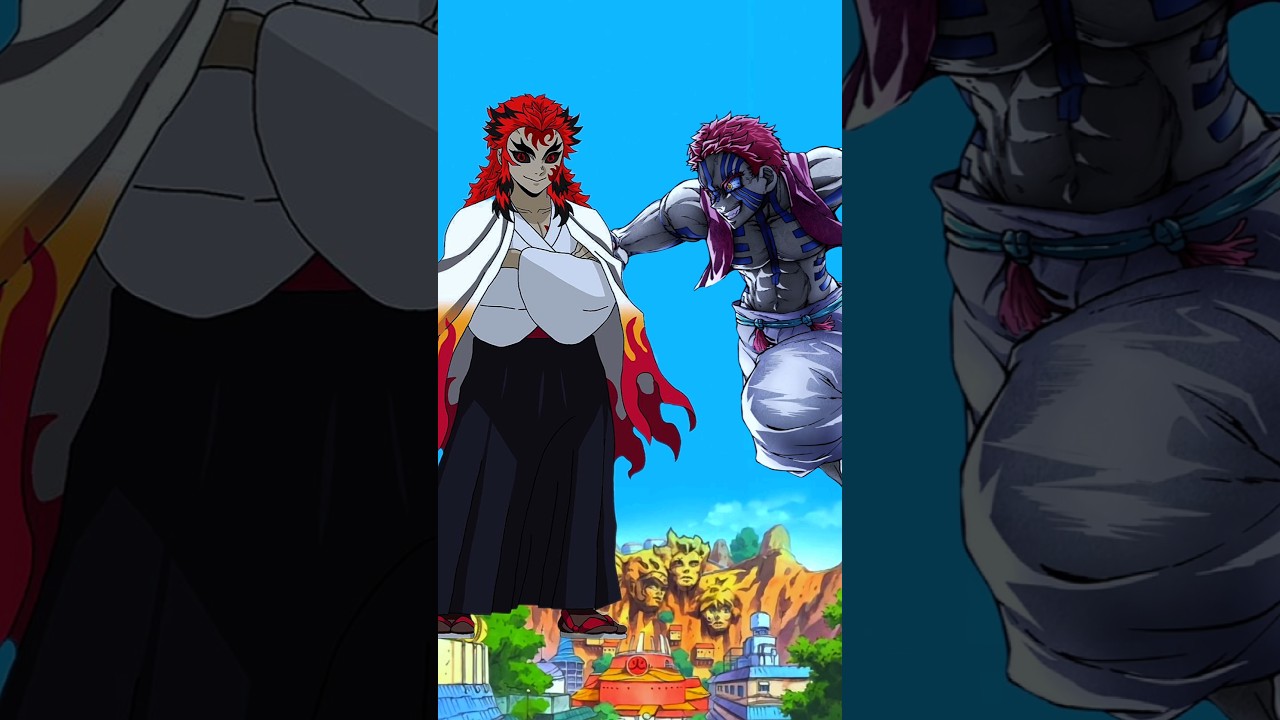 rengoku vs tanjiro team||rengoku(marked) vs hashiras||demon rengoku vs uppermoon#demonslayer #shorts