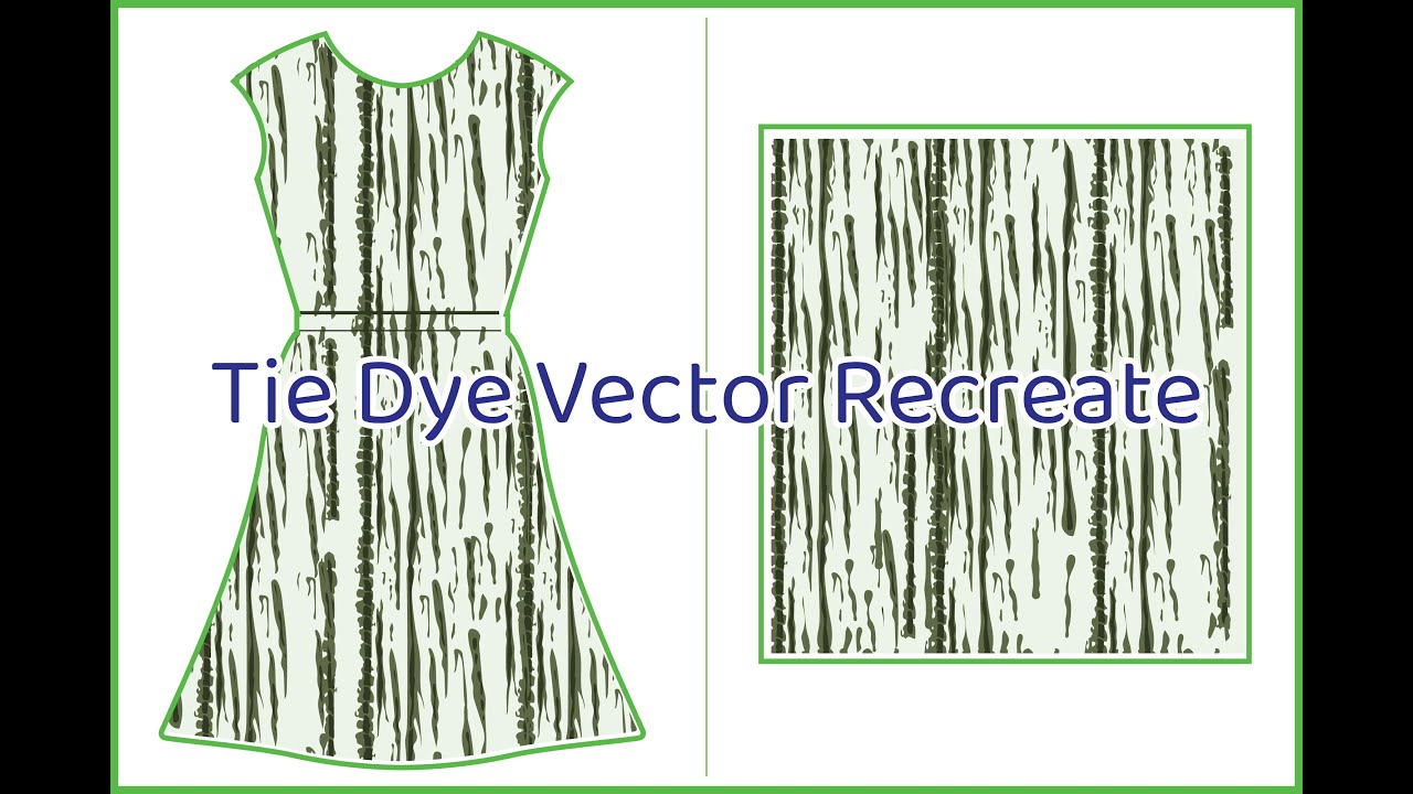 Tie Dye Vector Batik Design in adobe illustrator