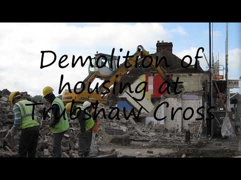 How to pronounce Demolition of housing at Trubshaw Cross in English?