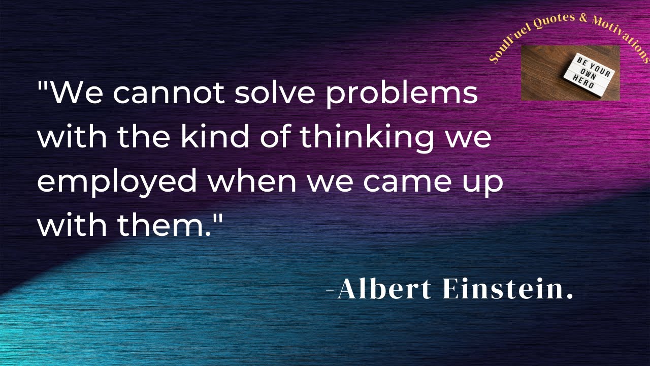 Albert Einstein’s Powerful Lesson on Problem-Solving | Daily Inspirational Quote |Motivational Video