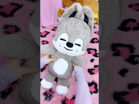 my SKZOO Wolf Chan Teddybear ver plushie! ๐ Bang Chan bias wrecked me at the #StrayKids concert! ๐คญ