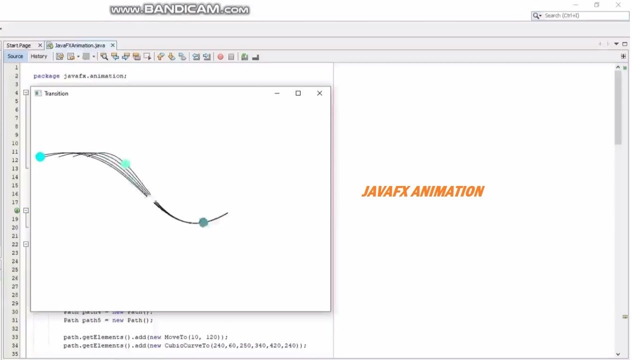 JavaFX Animation (Path Transition)