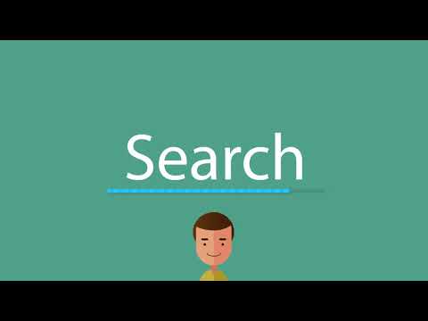How to pronounce Search