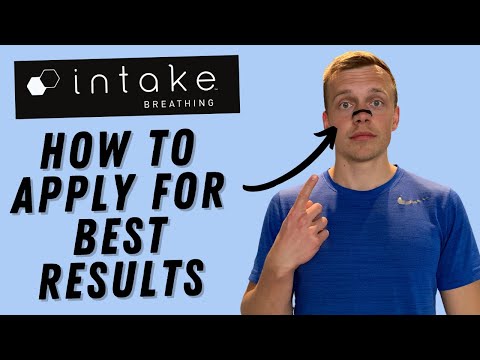 How to Apply Intake Breathing Nasal Strips | BREATHE BETTER INSTANTLY!