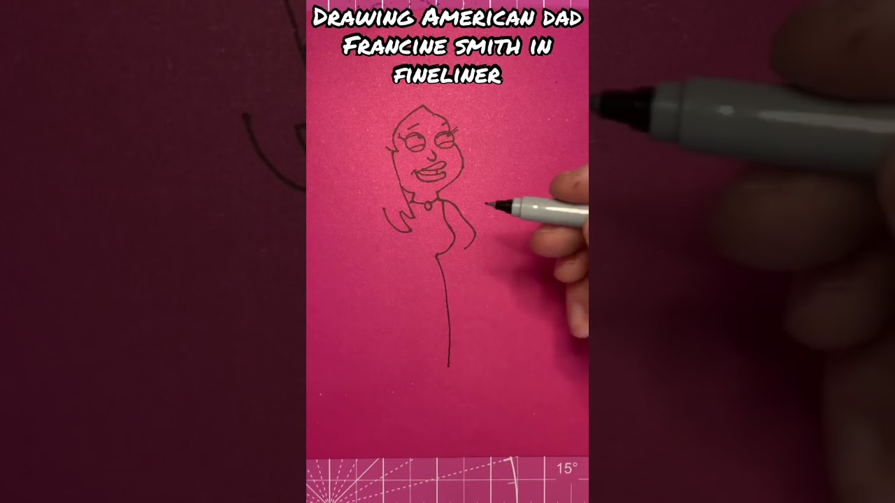 #Drawing #americandad #francine #Smith #Fineliner #Shorts