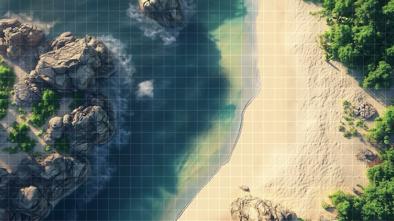 D&D | Driftshore Part 3 Grid | Animated Battle Maps