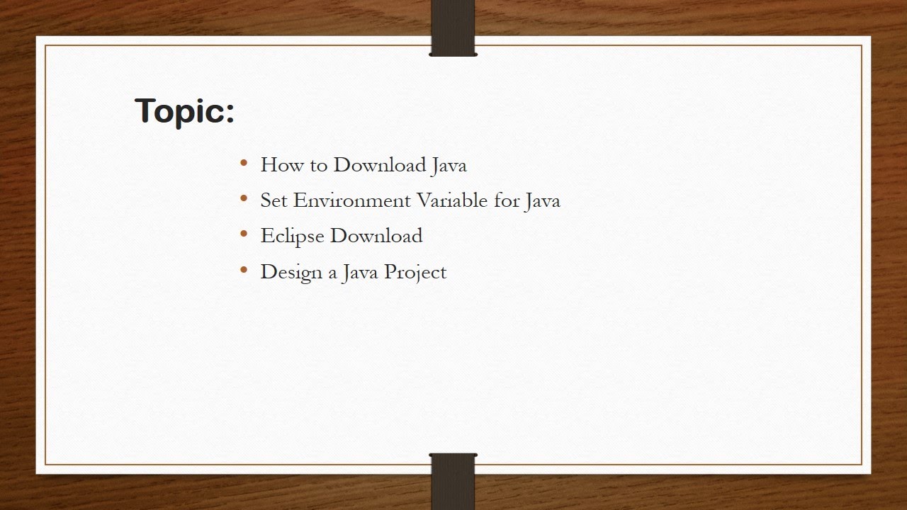 Session 5 How to Download Java and Eclipse