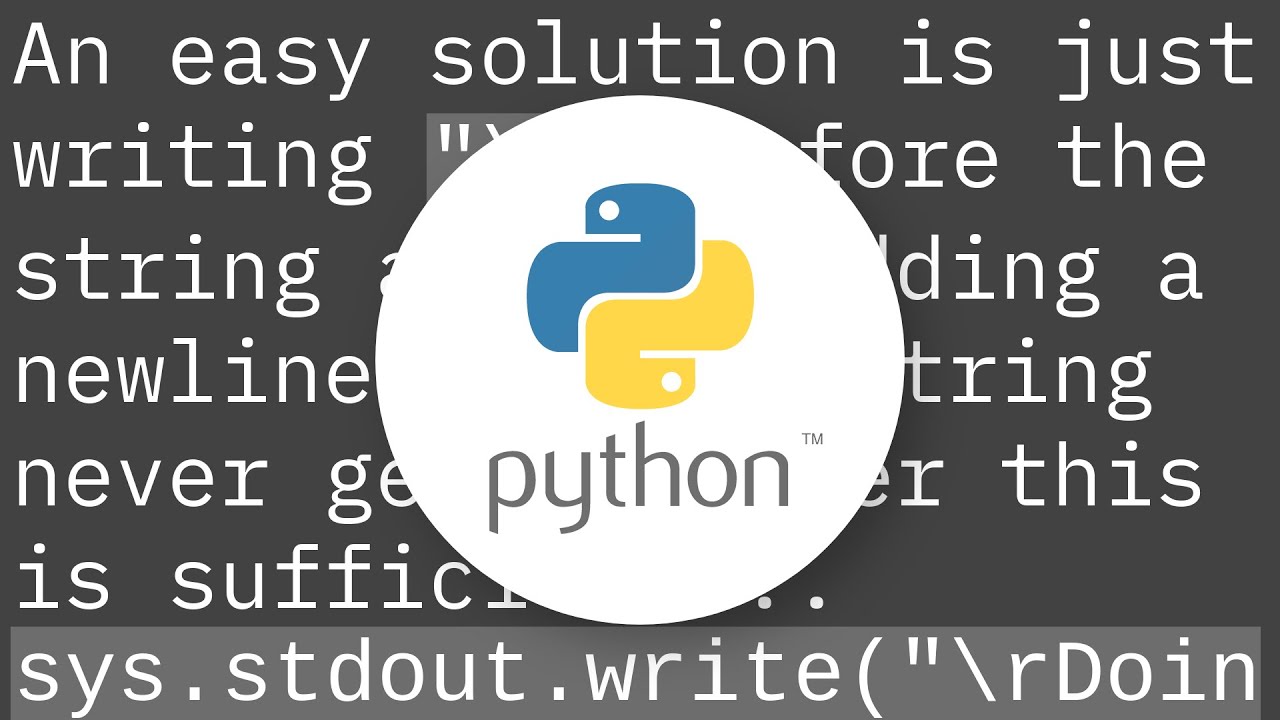 Replace console output in Python