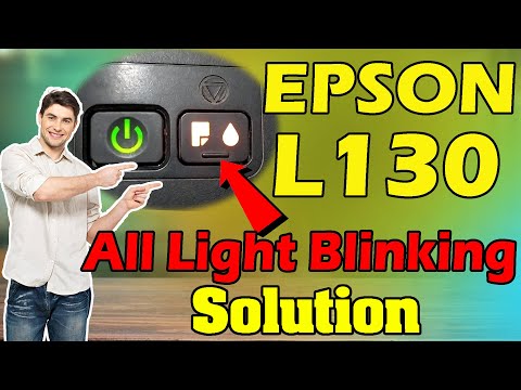 Epson l130 all light blinking Problem solution! epson l130 red light