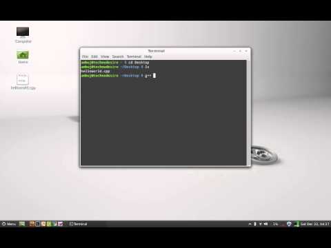 Compile and Run a C++ program on Linux Mint / Ubuntu