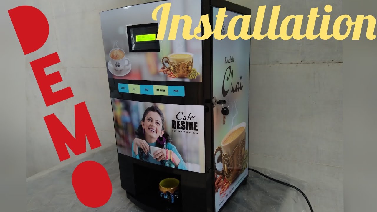 Cafe Desire Coffee Vending Machine Installation & Demo | Coffee Machine Demo