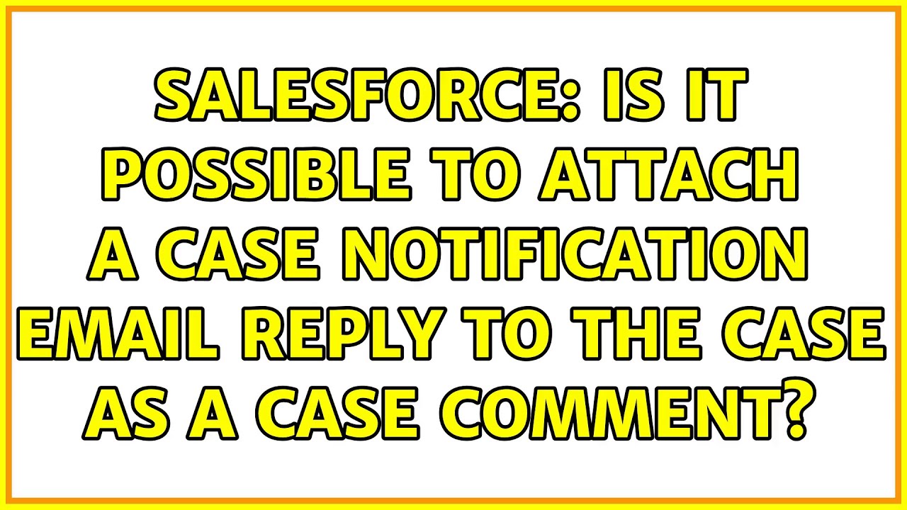 Salesforce: Is it possible to attach a case notification email reply to the case as a case comment?