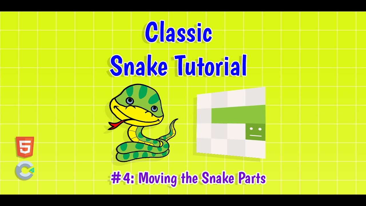 Construct 3: (#4) Moving the Snake Parts | HTML5 Game Tutorial