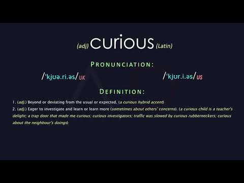 Curious Meaning And Pronunciation | Audio Dictionary