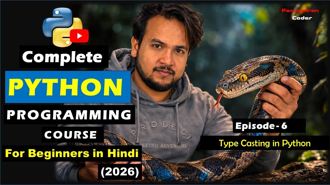 Type Casting in Python | Convert Data Types Easily | Python Tutorial - Episode 6
