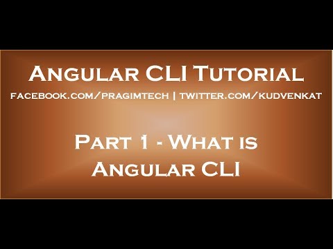 What is Angular CLI