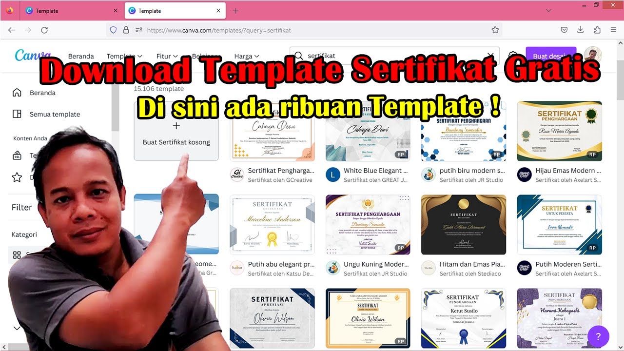 Cara Download Template Sertifikat Gratis