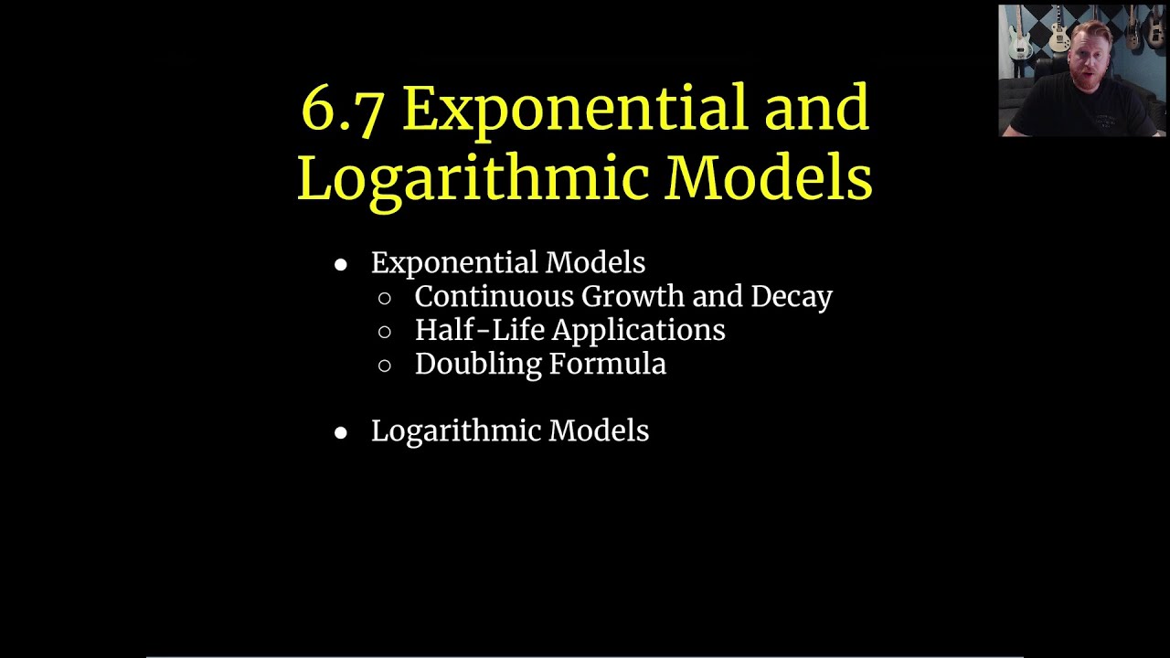 Exponential and Logarithmic Models