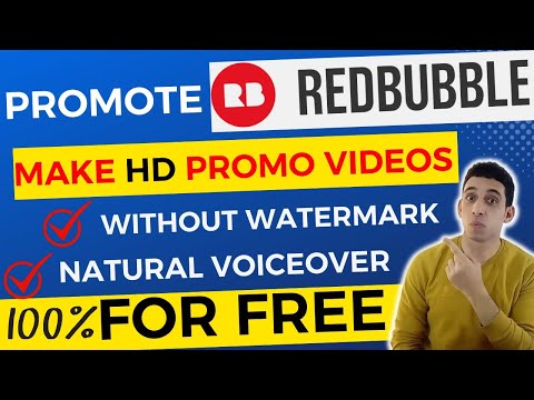 How to Promote Redbubble Store by Making High converting Promo Ad Videos for Free
