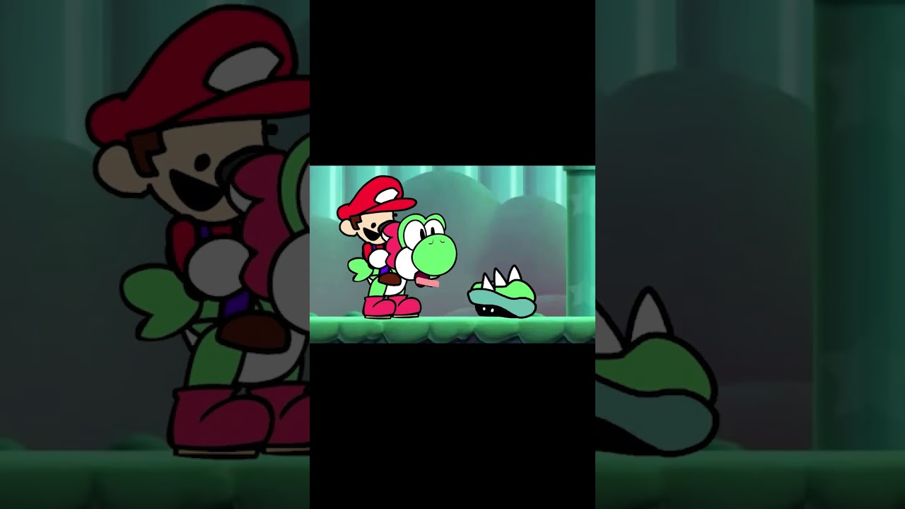 Yoshi Eats a Hoppycat | Super Mario Bros Wonder Animation |