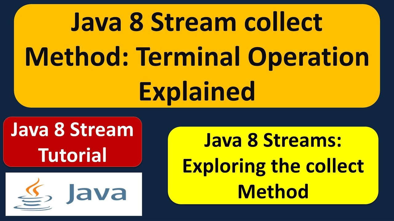 Java 8 Stream collect Method: Terminal Operation Explained | Streams in Java 8