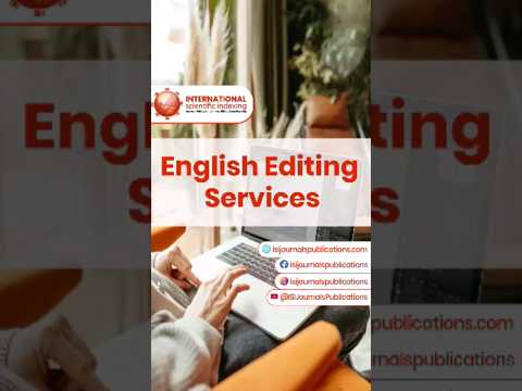 English Editing Services | isijournalspublications.com