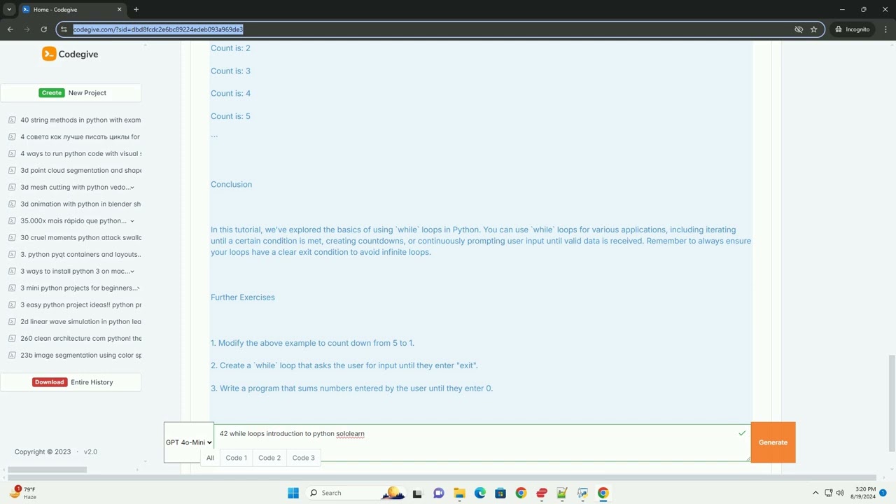 42 while loops introduction to python sololearn