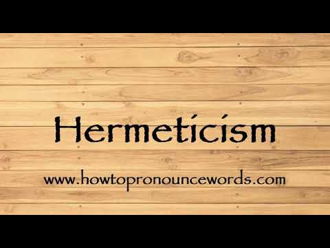 How To Pronounce Hermeticism ? How To say Hermeticism New Video